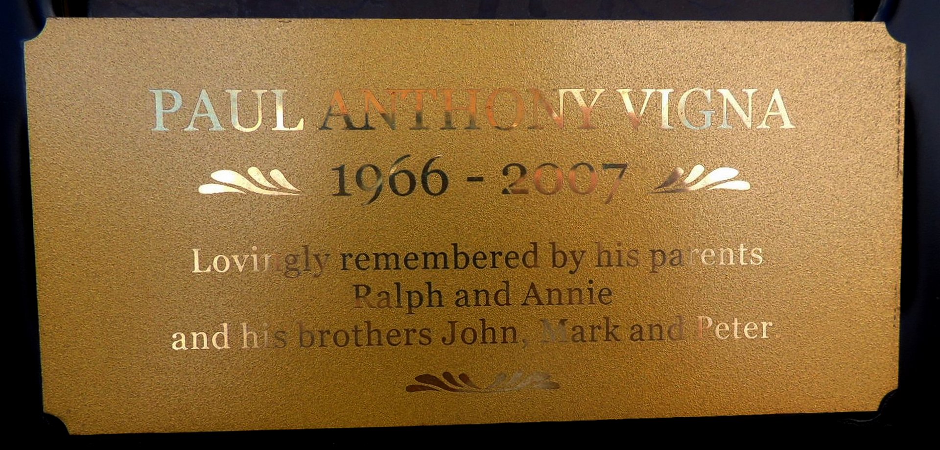 Paul Anthony Vigna - Blairmore, Alberta - Dedicated Benches on ...