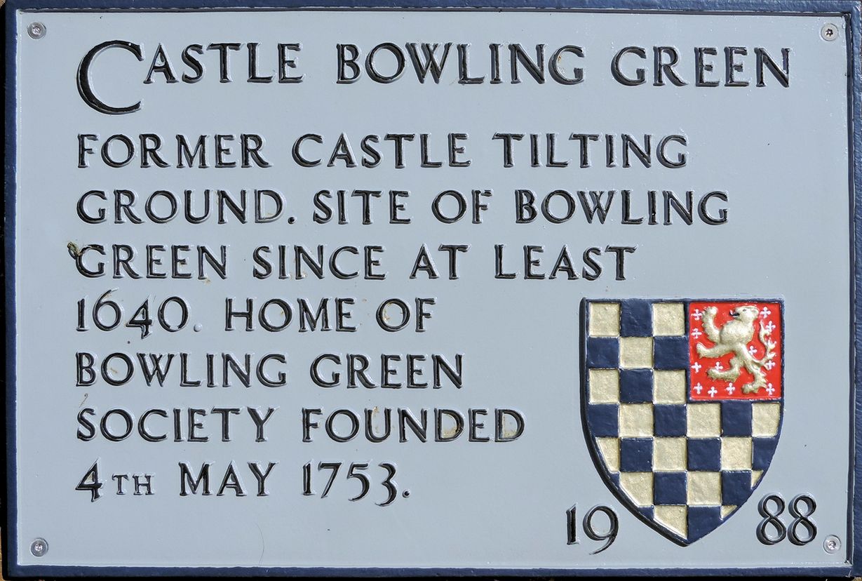 Castle Bowling Green - Castle Gate, Lewes, UK - Blue Plaques on ...